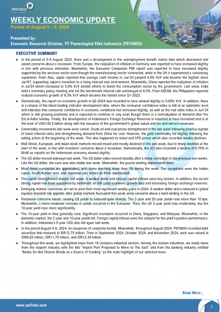 Weekly Economic Update | PEFINDO - PT Pemeringkat Efek Indonesia